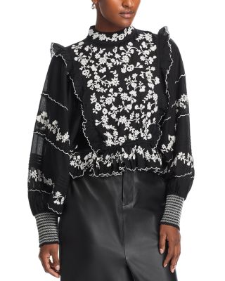 FARM Rio Embroidered Top | Bloomingdale's