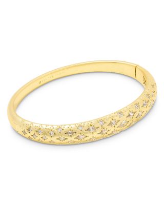 Kendra Scott Holland Pavé Star Bangle Bracelet in 14K Gold Plated | Bloomingdale's
