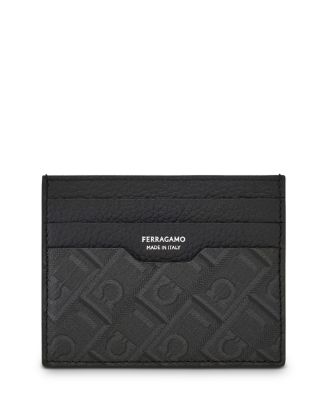 FERRAGAMO Monogram Credit Card Holder | Bloomingdale's