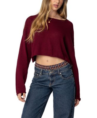 Click here for Edikted Shyrah Oversized Knit Top prices
