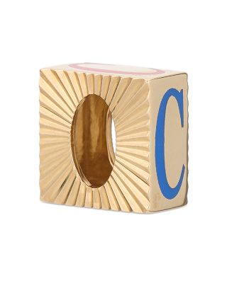 Click here for Adina Reyter 9K Yellow Gold Ceramic Initial Fluted... prices