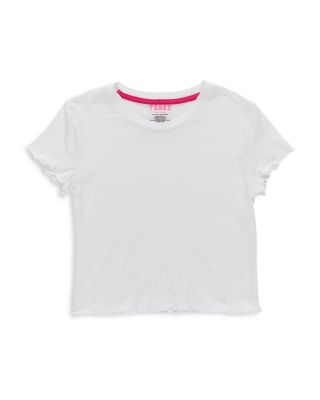 Click here for Terez Girls Short Sleeve Lettuce Edge Tee - Little... prices