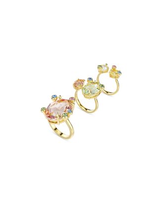 Swarovski Gema Crystal Rings, Set of 3 | Bloomingdale's