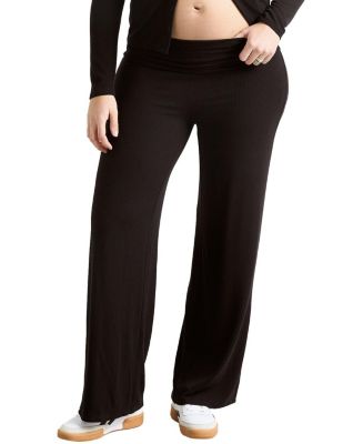 HATCH Collection The Softest Rib Over/Under Bump Relaxed Pant ...