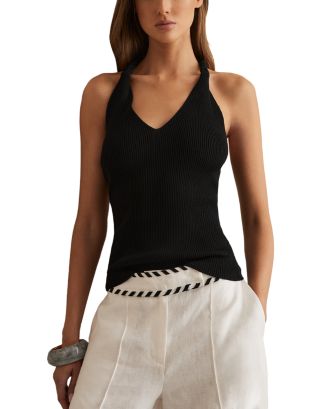 REISS Lauren Twist Back Tank Top | Bloomingdale's