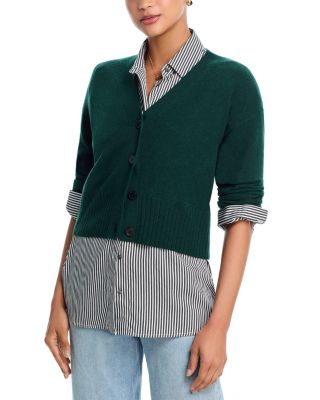 Click here for Aqua 100 Cashmere V Neck Cardigan - Exclusive prices
