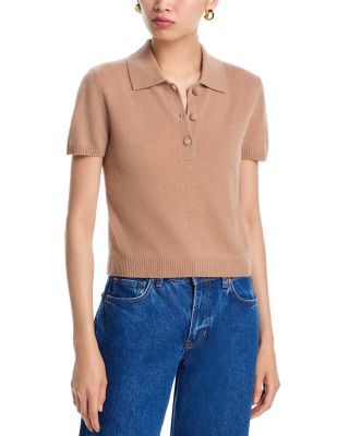 Click here for Aqua 100 Cashmere Polo Sweater - Exclusive prices
