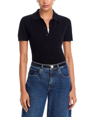 Click here for Aqua 100 Cashmere Polo Sweater - Exclusive prices