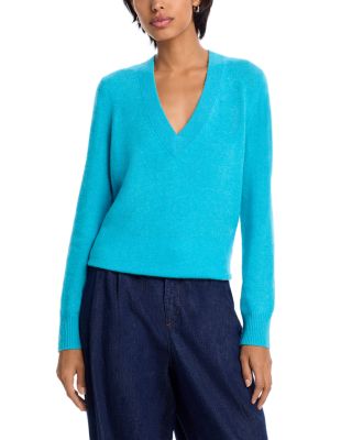 Click here for Aqua 100 Cashmere V Neck Sweater - Exclusive prices