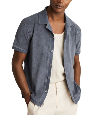 Click here for Reiss Short Sleeve Terry Camp Shirt prices