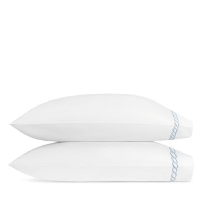 Click here for Matouk Classic Chain Standard Pillow Case  Pair prices