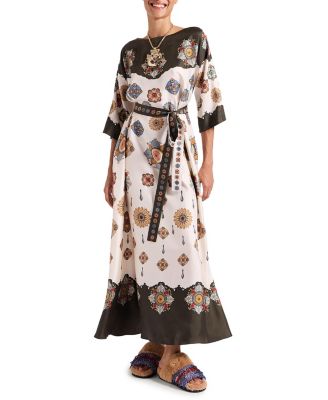 Click here for La DoubleJ Muumuu Round Neck Nucleus Placee Dress prices