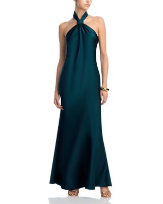 Click here for Aqua Knot Halter Gown - Exclusive prices