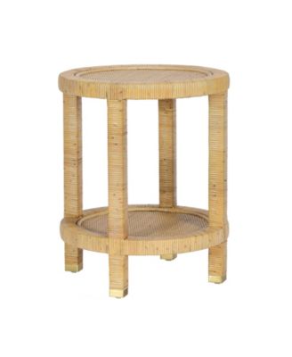 Click here for Tov Furniture Amara Natural Rattan Side Table prices