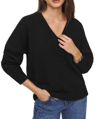 Click here for Reformation Jadey Cashmere Wool Oversized V Neck S... prices