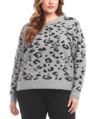 Click here for Karen Kane Plus Size Metallic Animal Print Crewnec... prices