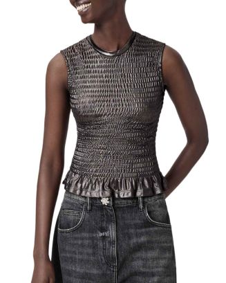 ALLSAINTS Ode Metallic Tank Top | Bloomingdale's Women