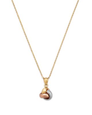 Click here for Bloomingdales Fine Collection Love Knot Pendant Ne... prices