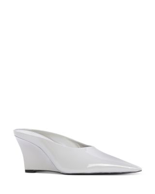 Click here for Black Suede Studio Womens Pointed Wedge Pumps prices