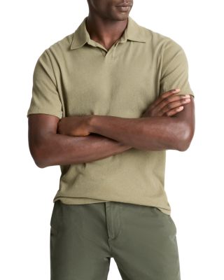 Click here for Vince Short Sleeve Loose Knit Polo Shirt prices