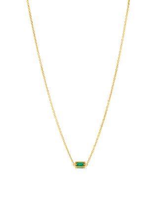 Click here for Suzanne Kalan Emerald Baguette Block Chain Charm P... prices