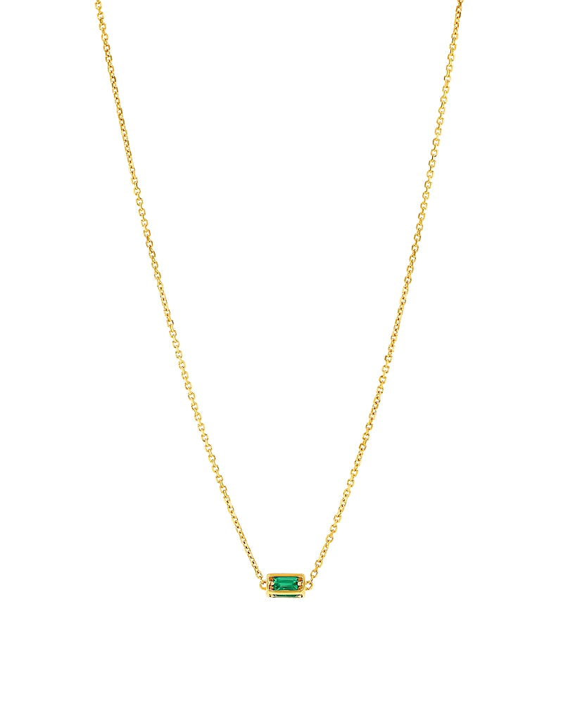 Click here for Suzanne Kalan Emerald Baguette Block Chain Charm P... prices