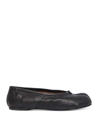 Click here for Maison Margiela Womens Tabi Leather Ballerina Flat... prices