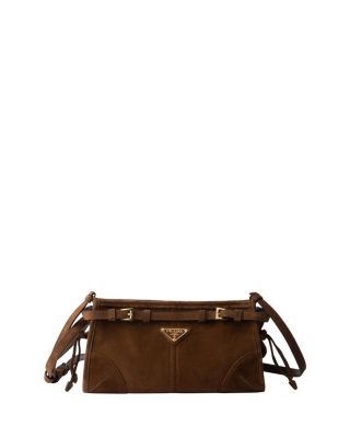 Click here for Prada Bonnie Small Suede Shoulder Bag prices