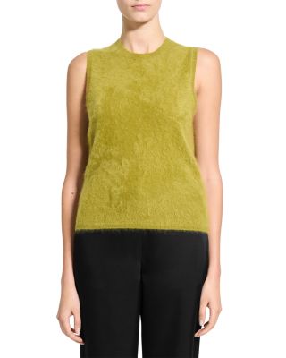 Click here for Theory Brushed Crewneck Shell Top in Cashmere prices