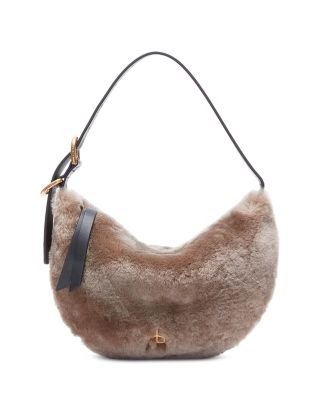 Click here for rag & bone Mercer Small Shearling Hobo Bag prices