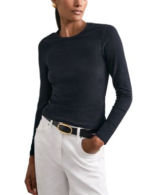 Click here for Reiss Crewneck Long Sleeve Top prices