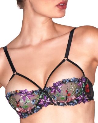 Click here for Fleur du Mal Wildflower Balconette Bra prices