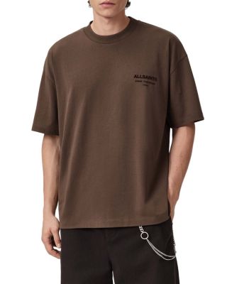 Click here for Allsaints Oversized Xander Logo Tee prices