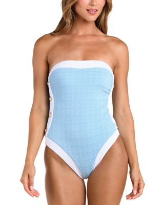 Click here for LAgence Tory Bandeau One Piece Swimsuit prices