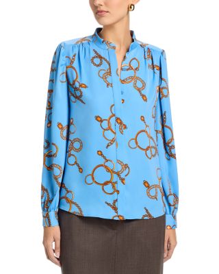 Click here for T Tahari Long Sleeved Button Down Blouse prices