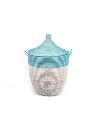 Click here for mbare Dou Lid Storage Basket Two-Tone Medium Stora... prices