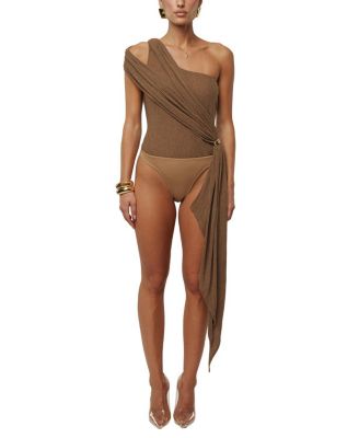 Click here for Jluxlabel Lovina Drape Bodysuit prices