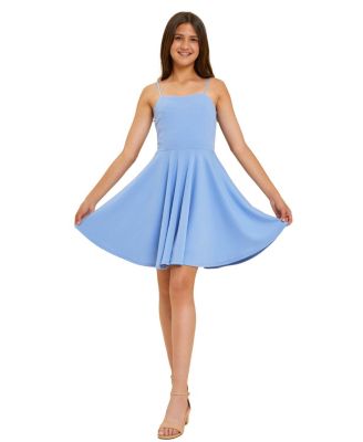 Click here for Un Deux Trois Girls Fit and Flare Stretch Dress in... prices