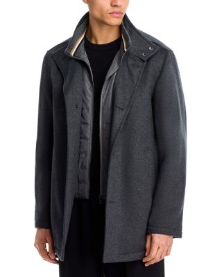 Click here for Boss H-Coxtan Wool Blend Relaxed Fit Coat prices
