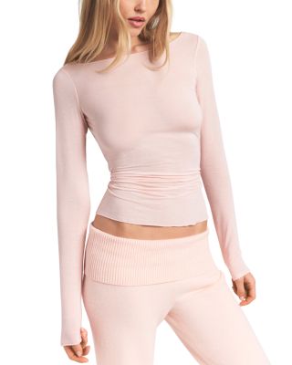 Click here for Skims Sheer Modal Long Sleeve Tee prices