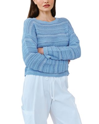 Click here for Bella Dahl Textured Crewneck Sweater prices