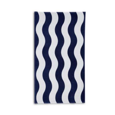 Click here for Aqua Wave Stripe Towel - Exclusive prices