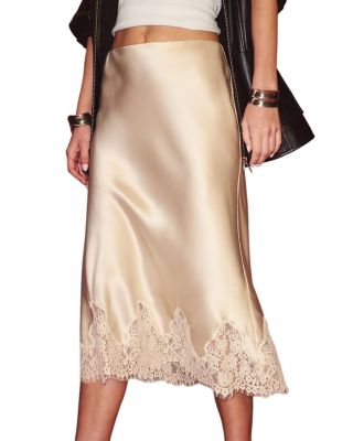 Click here for Reformation Carolina Silk Midi Skirt prices
