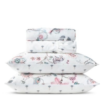Click here for Christy Tropical Floral Cotton Sateen Sheet Set  K... prices