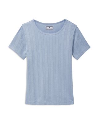 Click here for Petite Plume Pointelle Knit Tee prices