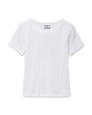 Click here for Petite Plume Pointelle Knit Tee prices