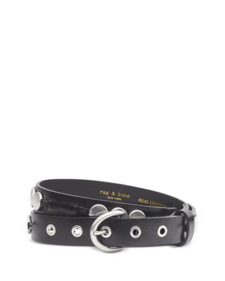 Click here for rag & bone Luna Womens Disc Detail Leather Belt prices