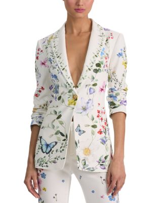 Click here for Alice and Olivia Breann Long Fitted Blazer prices