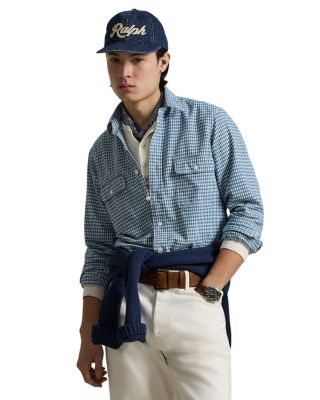 Click here for Polo Ralph Lauren Classic Fit Indigo Dyed Oxford W... prices