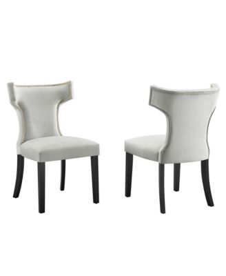 Click here for Modway Curve Performance Velvet Dining Chairs  Set... prices